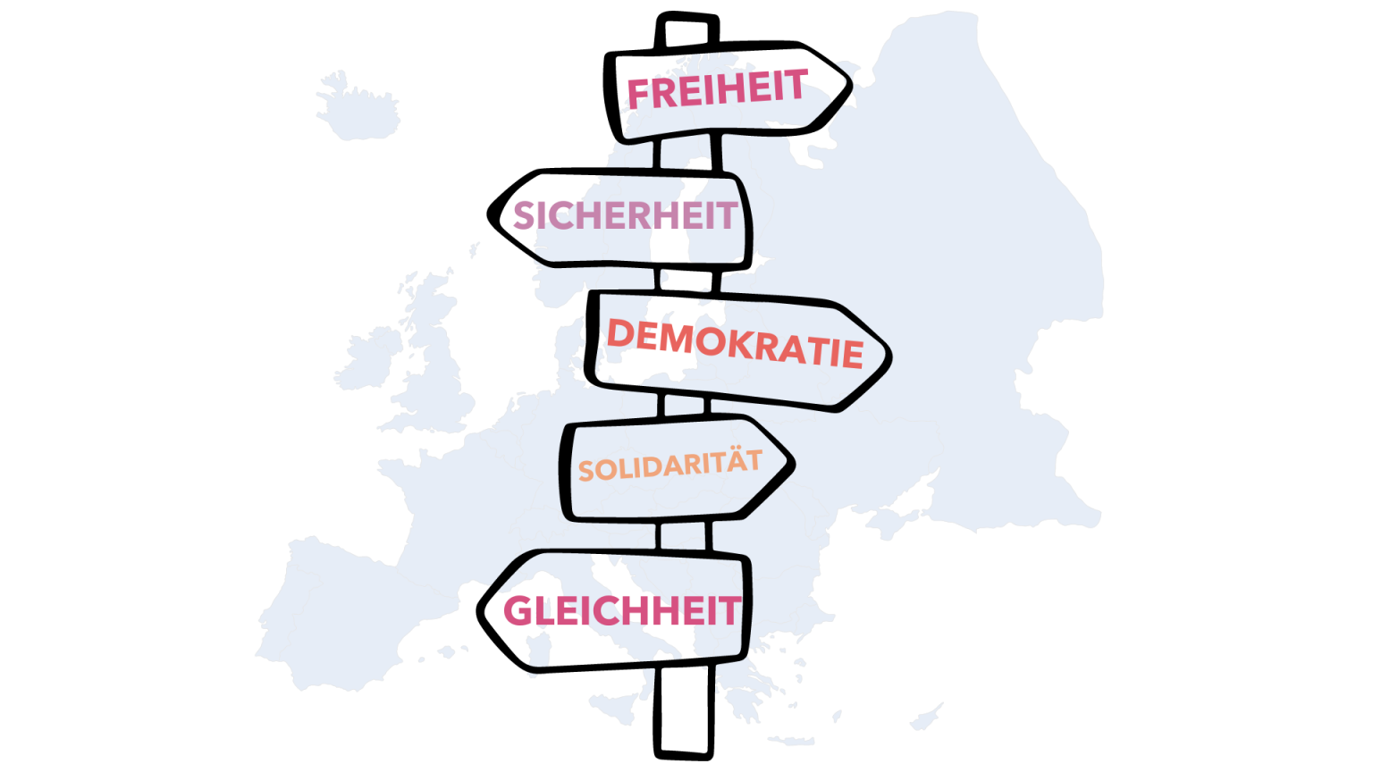 Standbild europäische Werte - EU im Unterricht